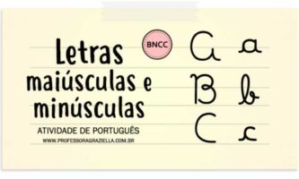Atividade de Português – Letra maiúscula e minúsculas – Professora ...